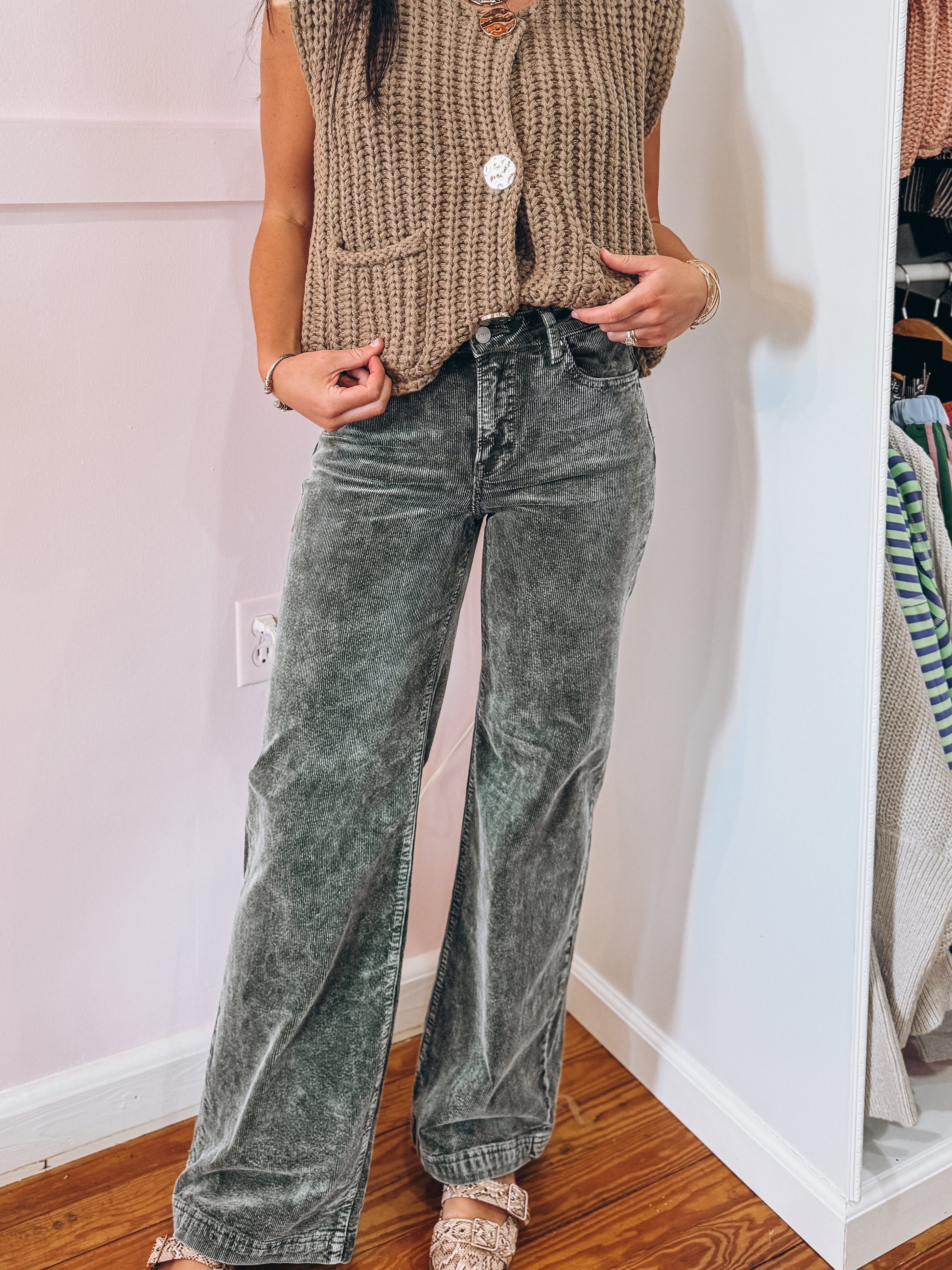 Forrest Wide Leg Corduroy Pants – Pink Theory Boutique